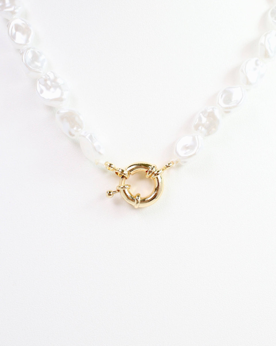 Juliet Baroque Pearl Necklace Pearl – Flawless Boutique MS